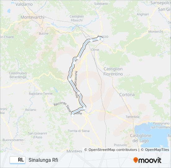 rl Route: Schedules, Stops & Maps - Sinalunga Rfi (Updated)