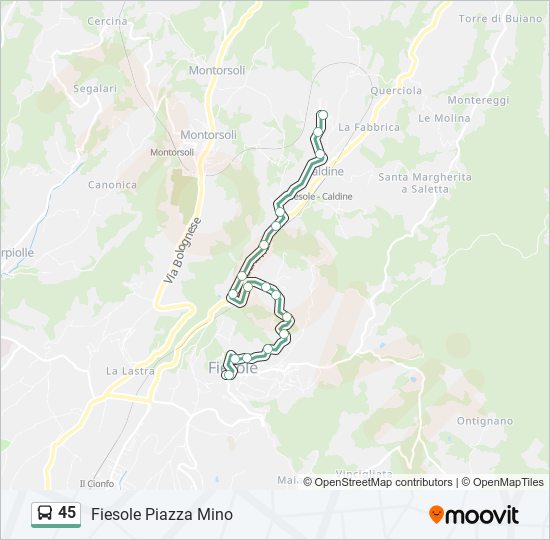 45 Route: Schedules, Stops & Maps - Fiesole Piazza Mino (Updated)