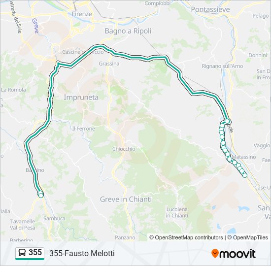 355 Route: Schedules, Stops & Maps - 355-Fausto Melotti (Updated)