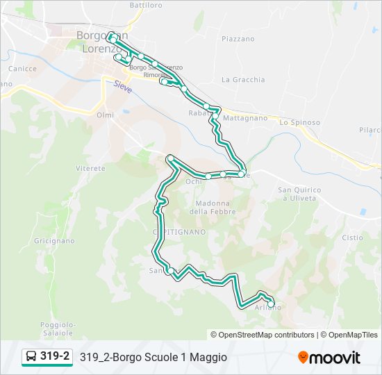 3192 Route: Schedules, Stops & Maps - 319_2-Borgo Scuole 1 Maggio (Updated)