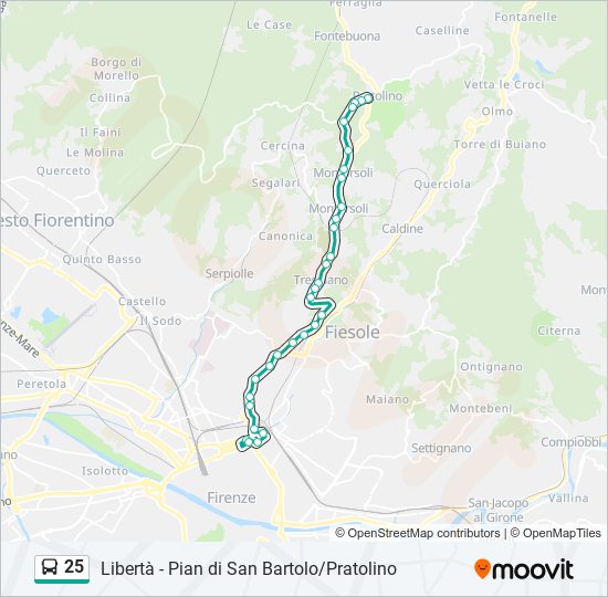25 Route: Schedules, Stops & Maps - 25a-Pratolino (Updated)
