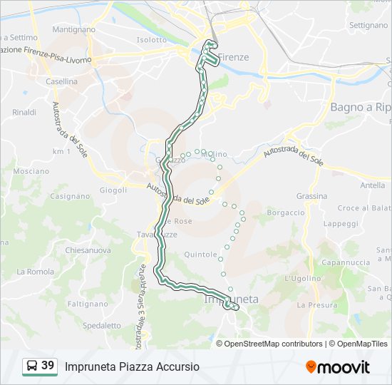 39 Route: Schedules, Stops & Maps - Impruneta Piazza Accursio (Updated)
