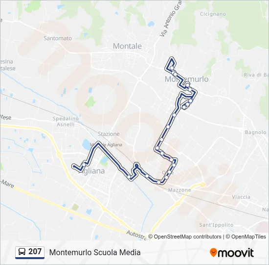 207 Route: Schedules, Stops & Maps - Montemurlo Scuola Media (Updated)