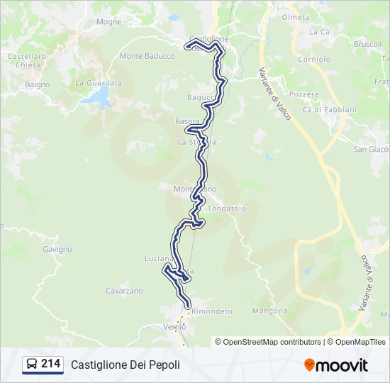 214 Route: Schedules, Stops & Maps - Castiglione Dei Pepoli (Updated)