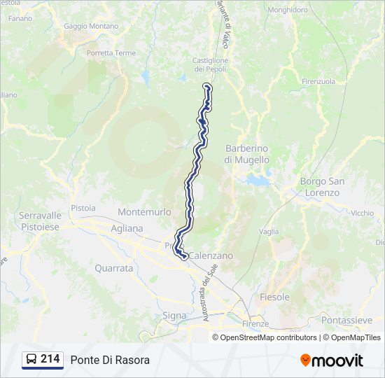 214 Route: Schedules, Stops & Maps - Ponte Di Rasora (Updated)