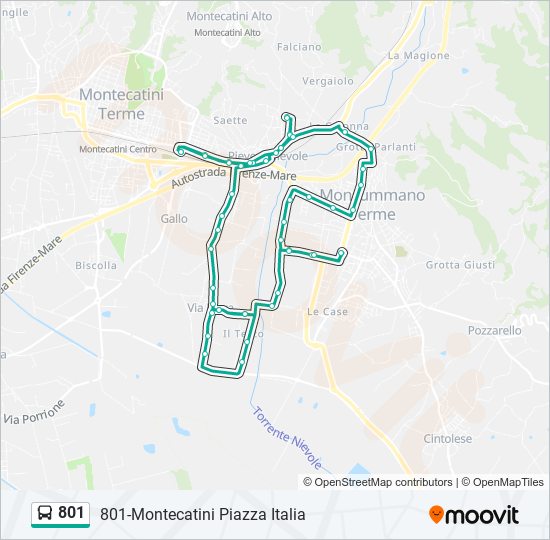 801 Route: Schedules, Stops & Maps - 801-Montecatini Piazza Italia ...