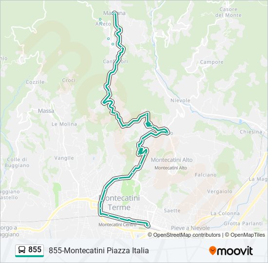 855 Route: Schedules, Stops & Maps - 855-Montecatini Piazza Italia ...