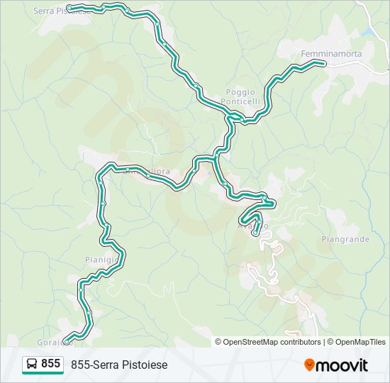 855 Route: Schedules, Stops & Maps - 855-Serra Pistoiese (Updated)