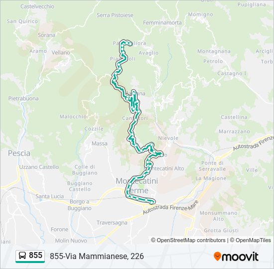 855 Route: Schedules, Stops & Maps - 855-Via Mammianese, 226 (Updated)