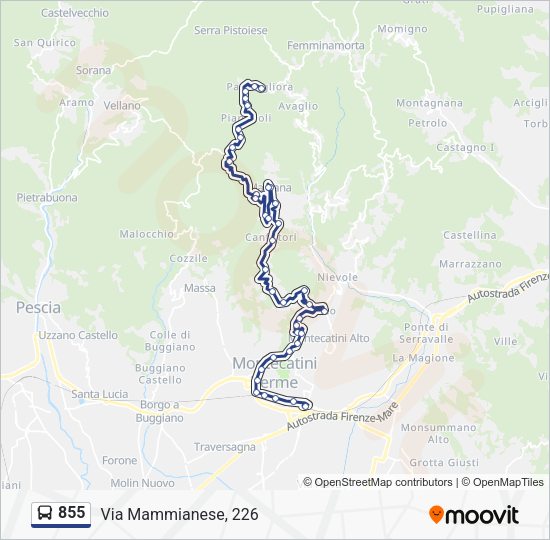 855 Route: Schedules, Stops & Maps - Via Mammianese, 226 (Updated)