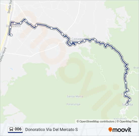 006 Route: Schedules, Stops & Maps - Donoratico Via Del Mercato S (Updated)