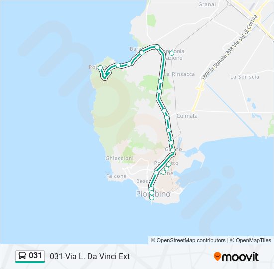 031 Route: Schedules, Stops & Maps - 031-Via L. Da Vinci Ext (Updated)