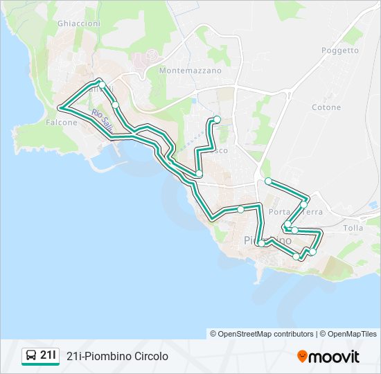 21i Route: Schedules, Stops & Maps - 21i-Piombino Circolo (Updated)