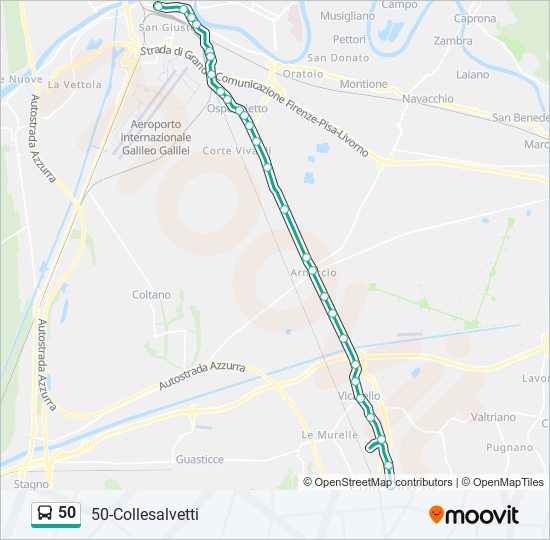 50 Route: Schedules, Stops & Maps - 50-Collesalvetti (Updated)