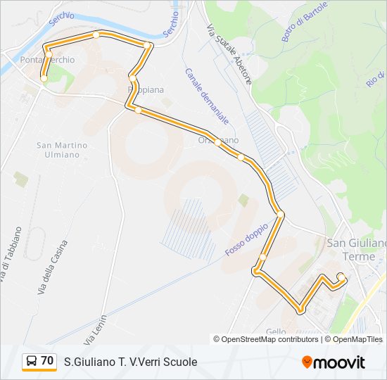 Linea 70: orari, fermate e mappe - S.Giuliano T. V.Verri Scuole ...