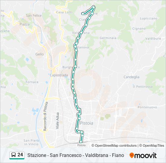 24 Route: Schedules, Stops & Maps - 24-Fiano (Updated)