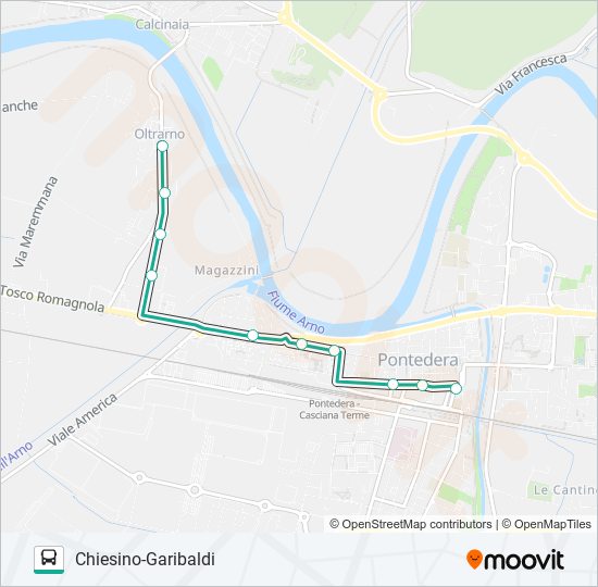 navetta c Route: Schedules, Stops & Maps - Calcinaia Oltrarno (Updated)