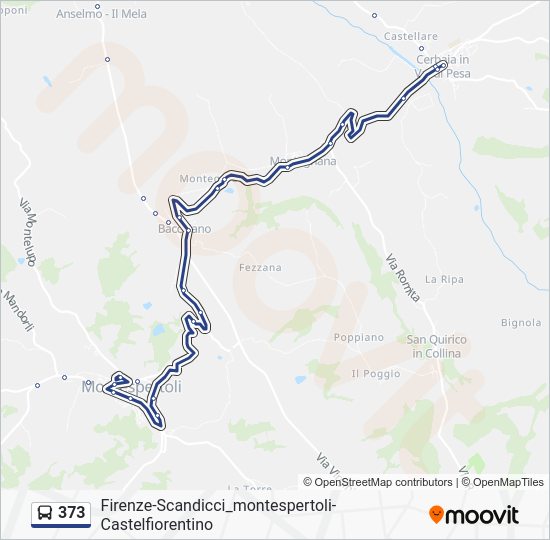 373 Route: Schedules, Stops & Maps - Cerbaia Piazza Monumento (Updated)