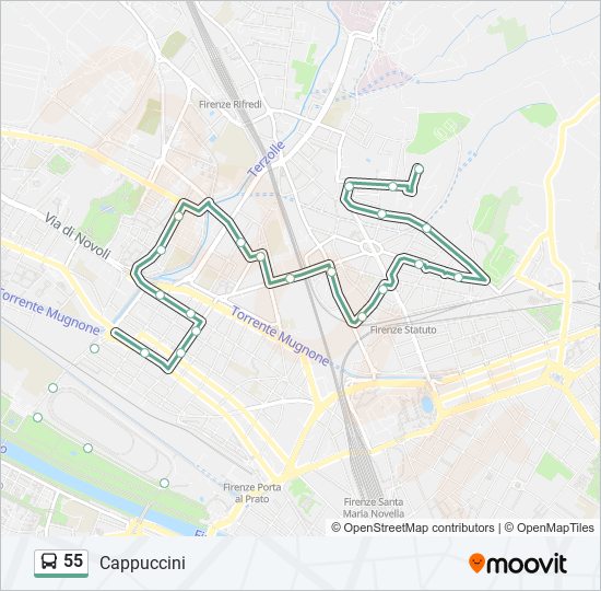 55 Route: Schedules, Stops & Maps - Cappuccini (Updated)