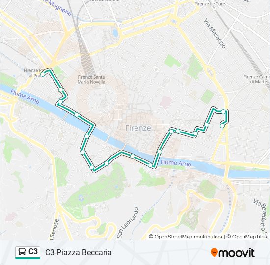 c3 Route: Schedules, Stops & Maps - C3-Piazza Beccaria (Updated)
