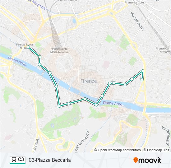 c3 Route: Schedules, Stops & Maps - C3-Piazza Beccaria (Updated)