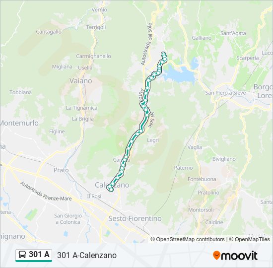 301 a Route: Schedules, Stops & Maps - 301 A-Calenzano (Updated)