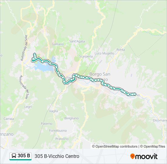 305 b Route: Schedules, Stops & Maps - 305 B-Vicchio Centro (Updated)