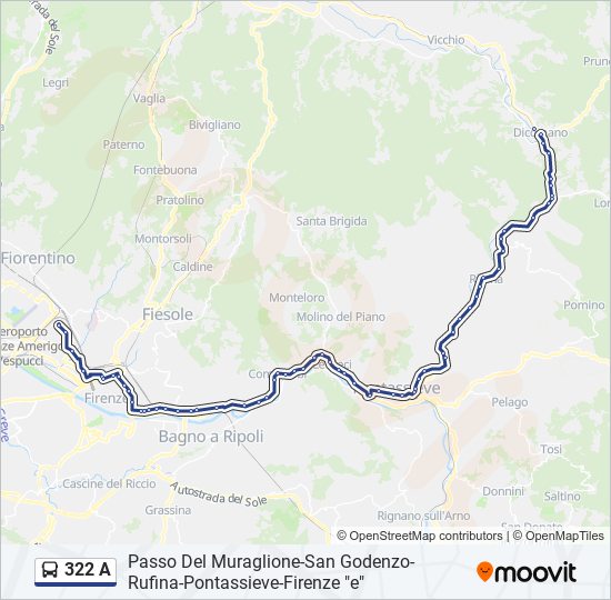 322 a Route: Schedules, Stops & Maps - Firenze Nuovo Pignone (Updated)
