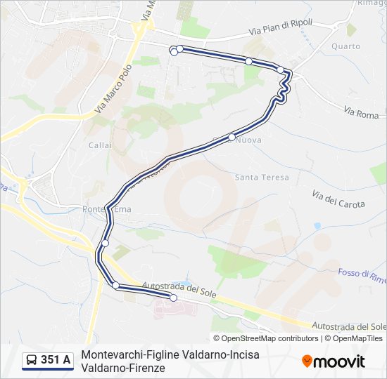 351 A Route: Schedules, Stops & Maps - Rodolico (Updated)