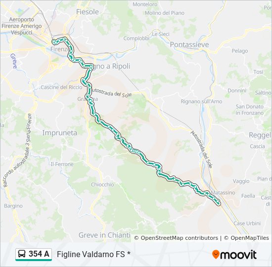 354 a Route: Schedules, Stops & Maps - Figline Valdarno FS * (Updated)