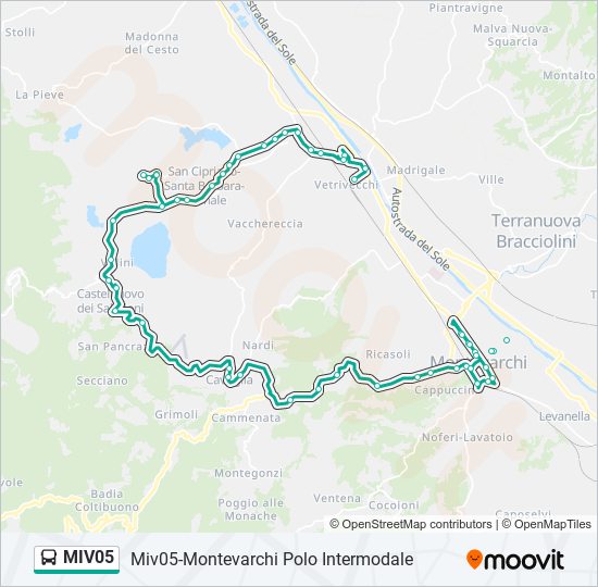 miv05 Route: Schedules, Stops & Maps - Miv05-Montevarchi Polo ...