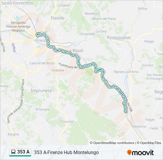 353 a Route: Schedules, Stops & Maps - 353 A-Firenze Hub Montelungo ...