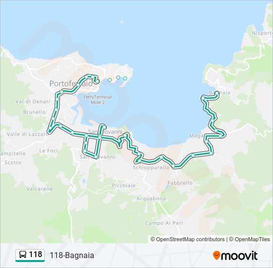 118 Route: Schedules, Stops & Maps - 118-Bagnaia (Updated)