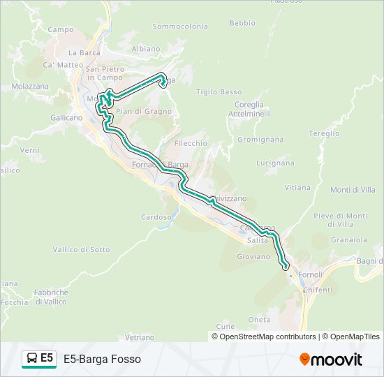 e5 Route: Schedules, Stops & Maps - E5-Barga Fosso (Updated)