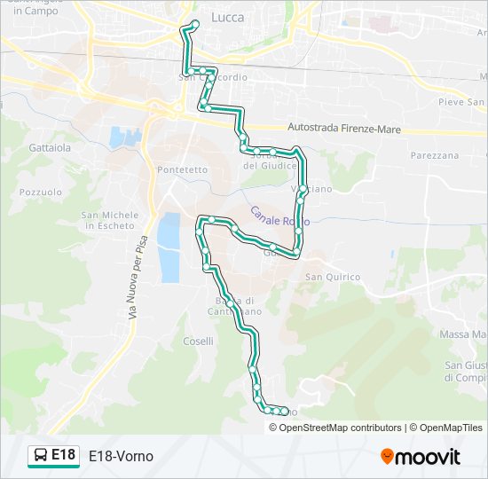 e18 Route: Schedules, Stops & Maps - E18-Vorno (Updated)