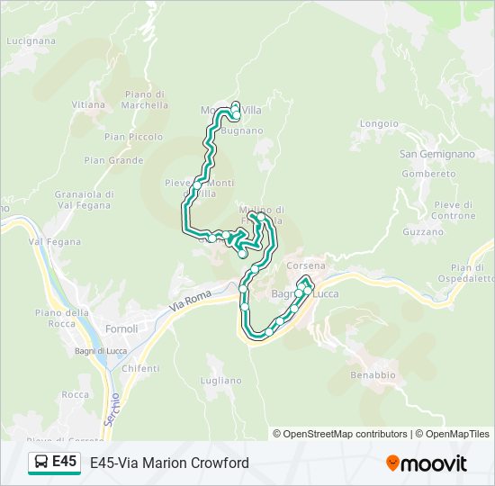 e45 Route: Schedules, Stops & Maps - E45-Via Marion Crowford (Updated)