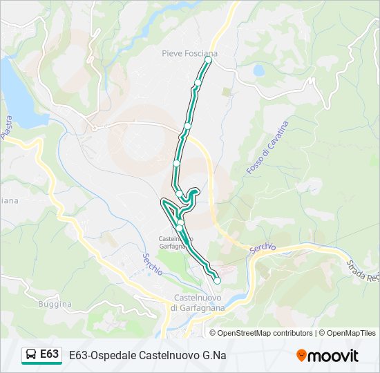 e63 Route: Schedules, Stops & Maps - E63-Ospedale Castelnuovo G.Na ...