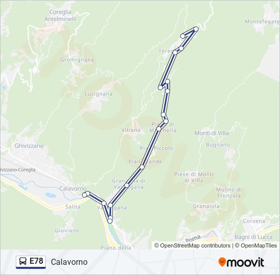 e78 Route: Schedules, Stops & Maps - E78-Calavorno (Updated)