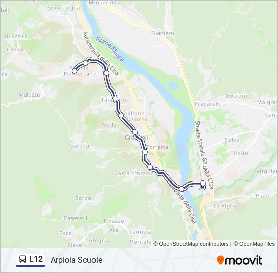 l12 Route: Schedules, Stops & Maps - Arpiola Scuole (Updated)