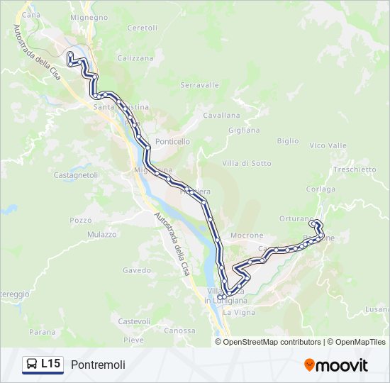l15 Route: Schedules, Stops & Maps - Pontremoli (Updated)
