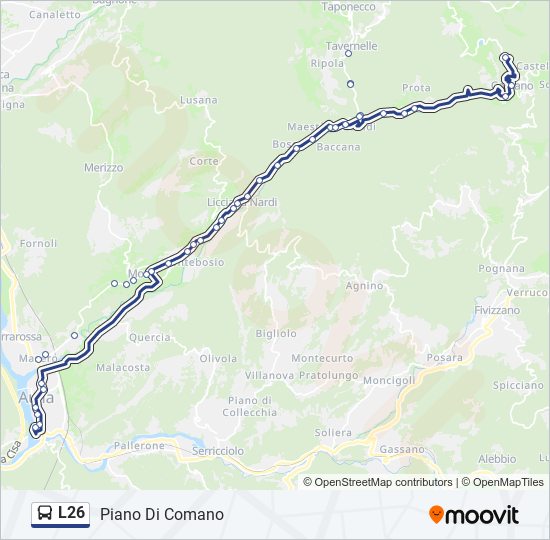 l26 Route: Schedules, Stops & Maps - Piano Di Comano (Updated)