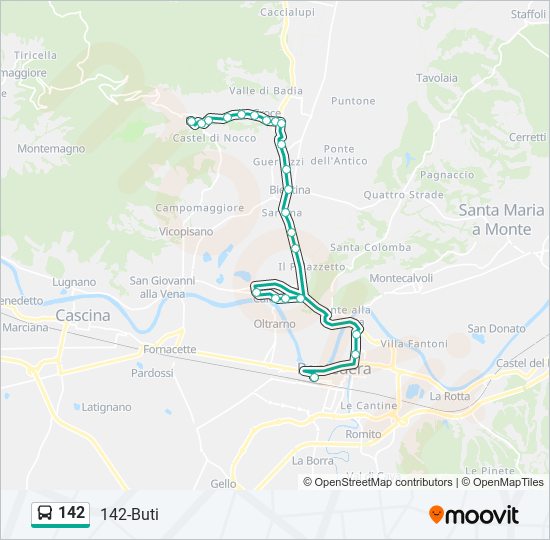 142 Route: Schedules, Stops & Maps - 142-Buti (Updated)