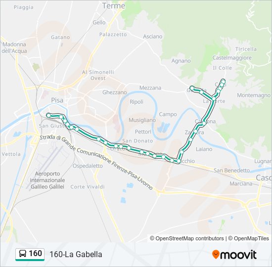 160 Route: Schedules, Stops & Maps - 160-La Gabella (Updated)
