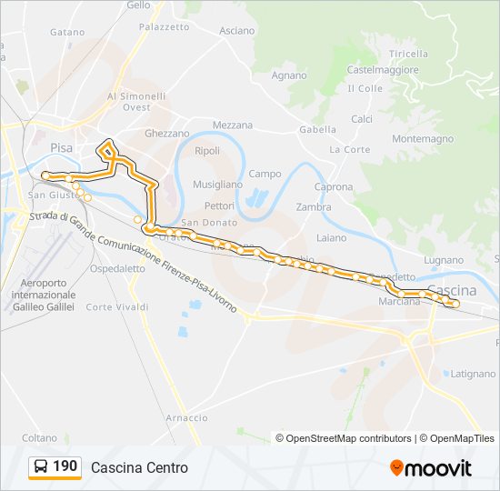 190 Route: Schedules, Stops & Maps - Cascina Centro (Updated)