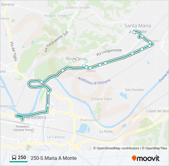 250 Route: Schedules, Stops & Maps - 250-S.Maria A Monte (Updated)