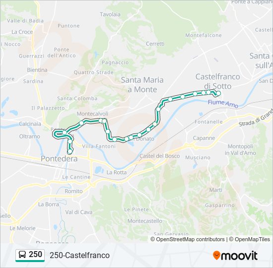 250 Route: Schedules, Stops & Maps - 250-Castelfranco (Updated)