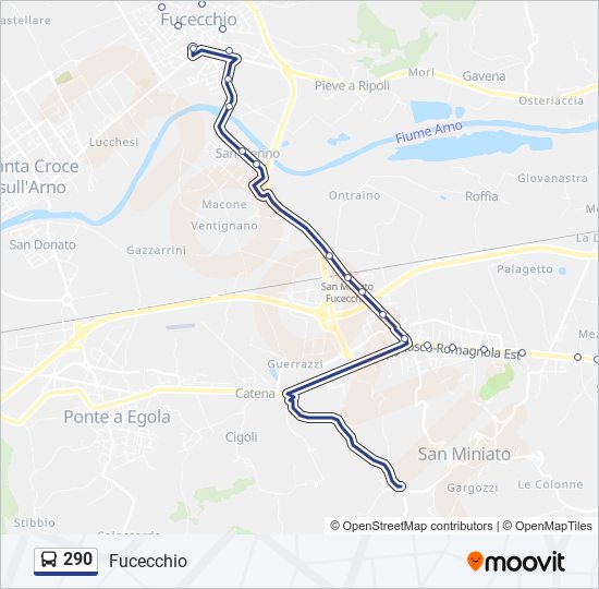 290 Route: Schedules, Stops & Maps - 290-Fucecchio (Updated)