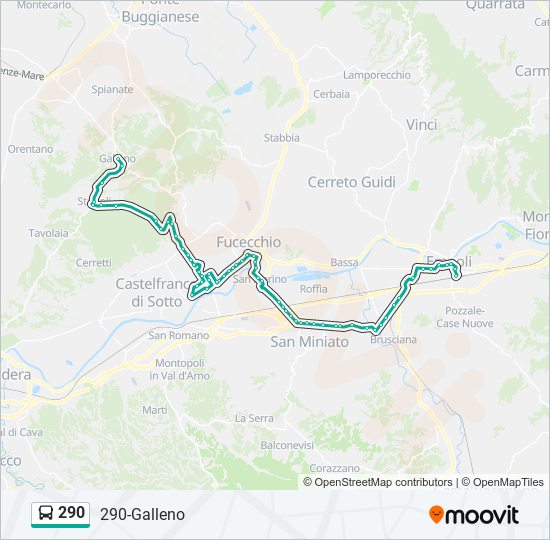 290 Route: Schedules, Stops & Maps - 290-Galleno (Updated)