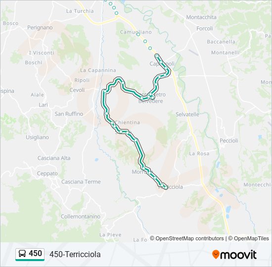 450 Route: Schedules, Stops & Maps - 450-Terricciola (Updated)