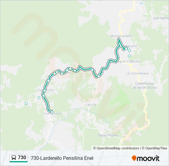 730 Route: Schedules, Stops & Maps - 730-Larderello Pensilina Enel ...